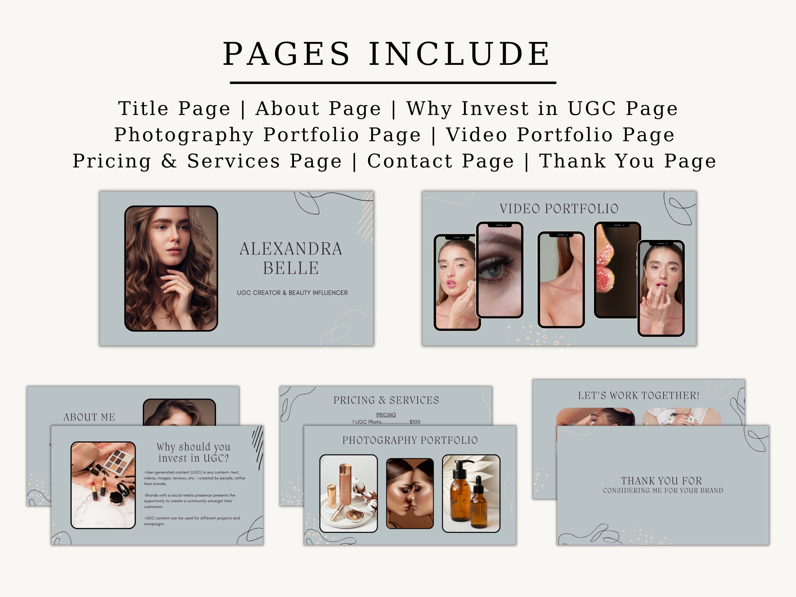 UGC Creator Portfolio User Generated Content UGC Portfolio Etsy