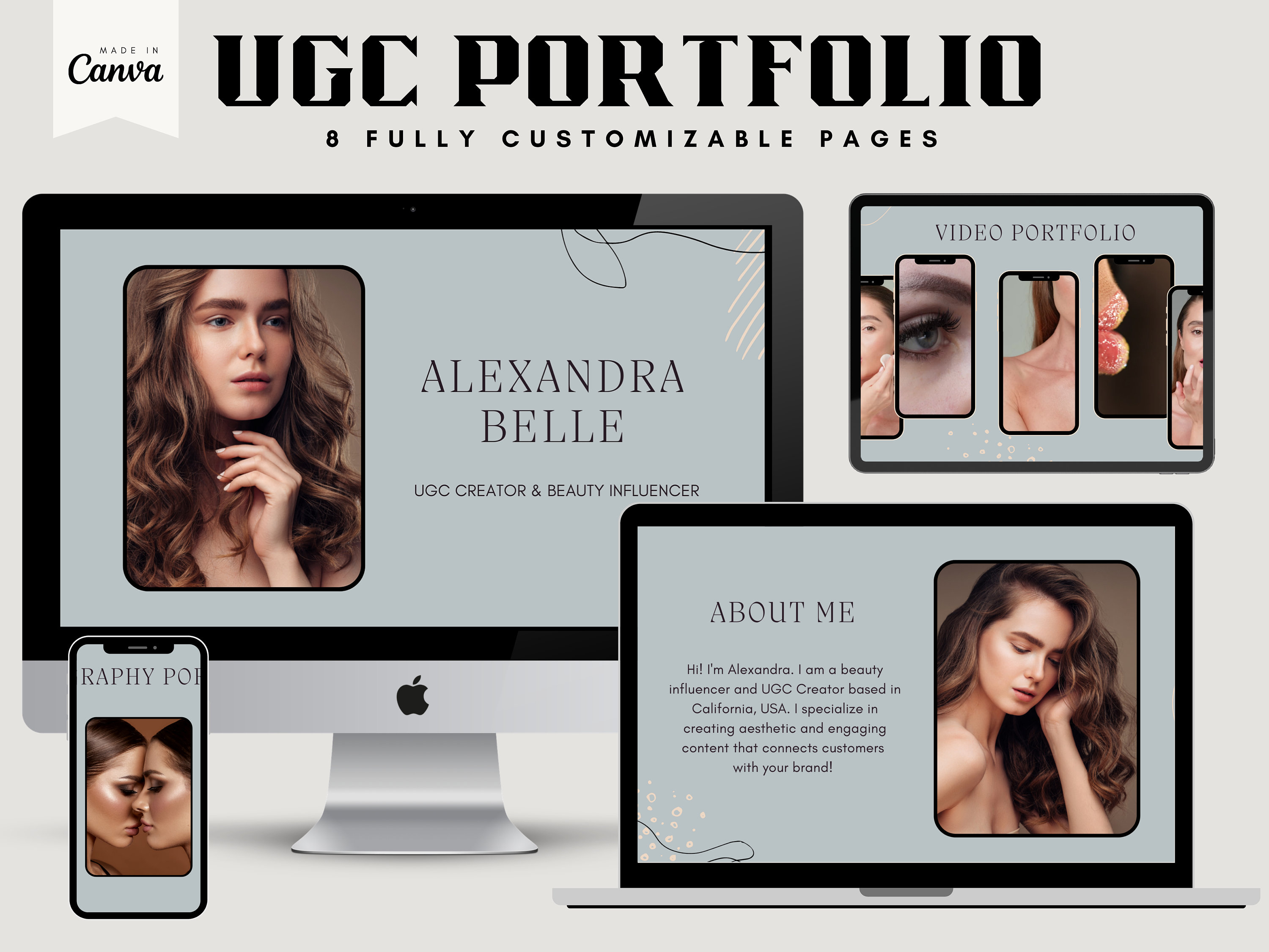 UGC Creator Portfolio User Generated Content UGC Portfolio - Etsy
