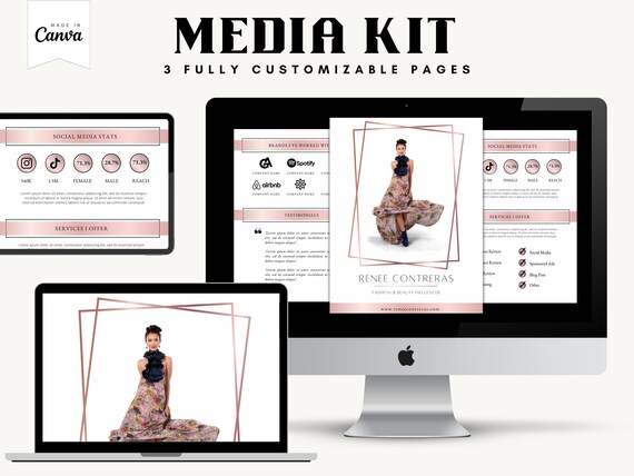 Media Kit Influencer Media Kit Influencer Portfolio - Etsy