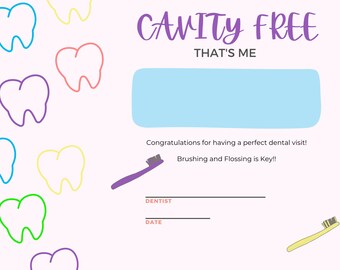 Cavity Free Certificate - Etsy UK