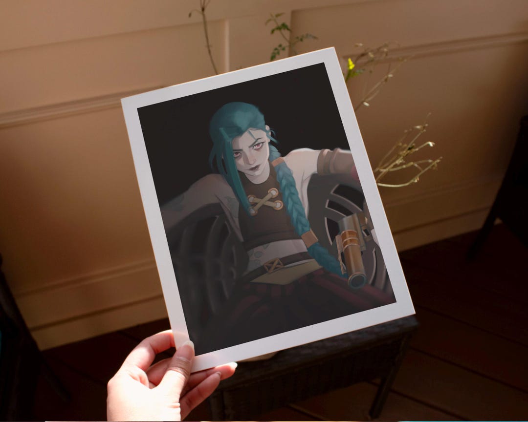 Jinx League of Legends 8x10 Art Print Arcane Fan Art Handcrafted Wall ...