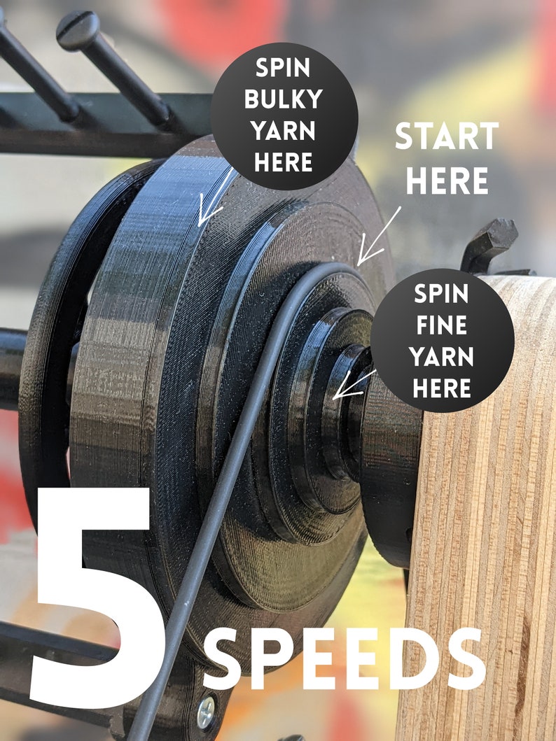 12 Oz Worsted Yarn Spinning Wheel Spinperfect ABE Choose - Etsy