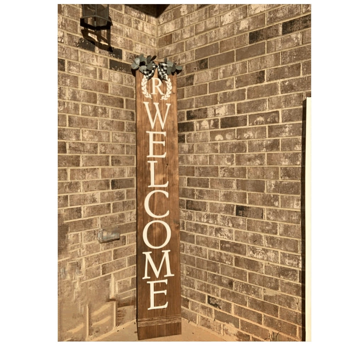 Front Porch Welcome Sign Custom & Personalized 6 Foot Welcome Sign ...