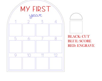My First Year Board SVG Birthday SVG Photo Prop Digital - Etsy
