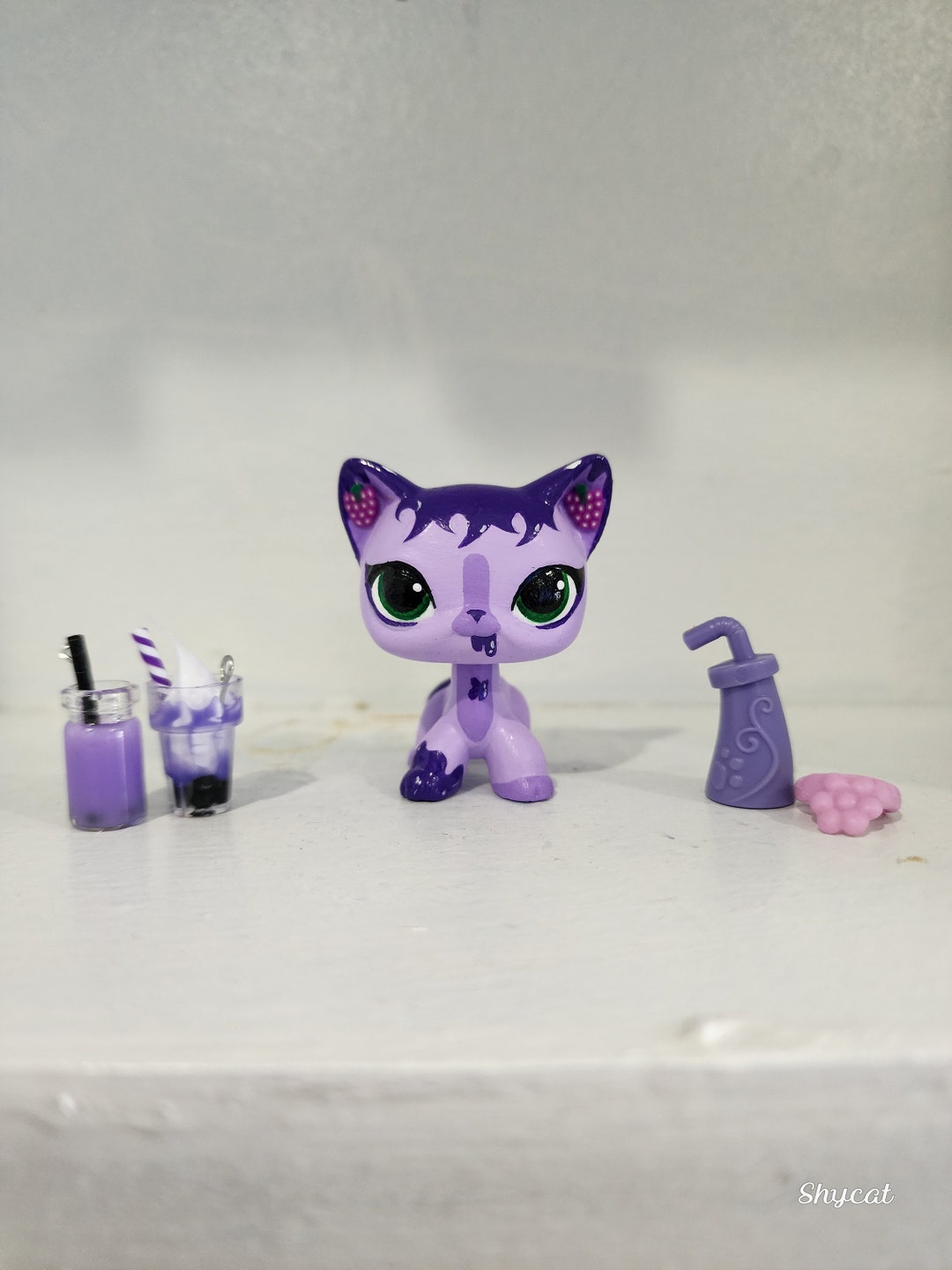 LPS Shorthair Cat Grape Jelly Custom With Accessories - Etsy