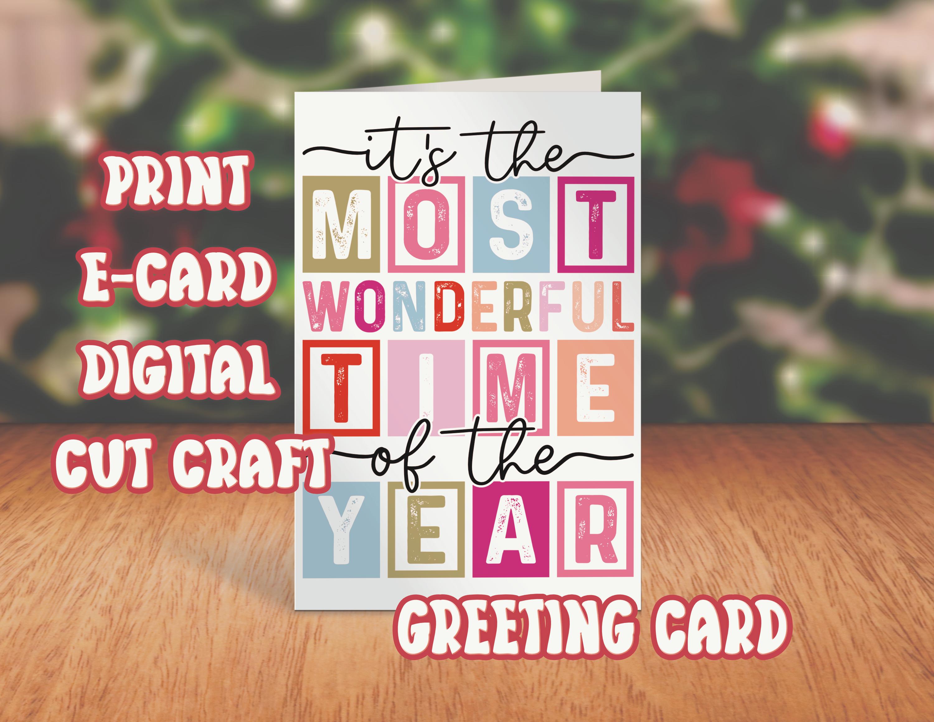 2025 New Year Card - New Year's Holiday Vintage Card Printable ...