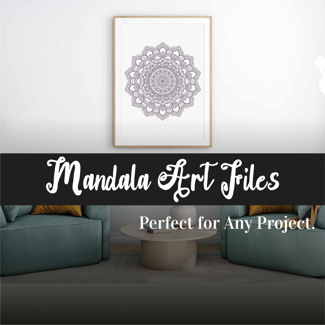 Mandala Art Digital Files for Print, Decoration, Coloring, Engraving ...