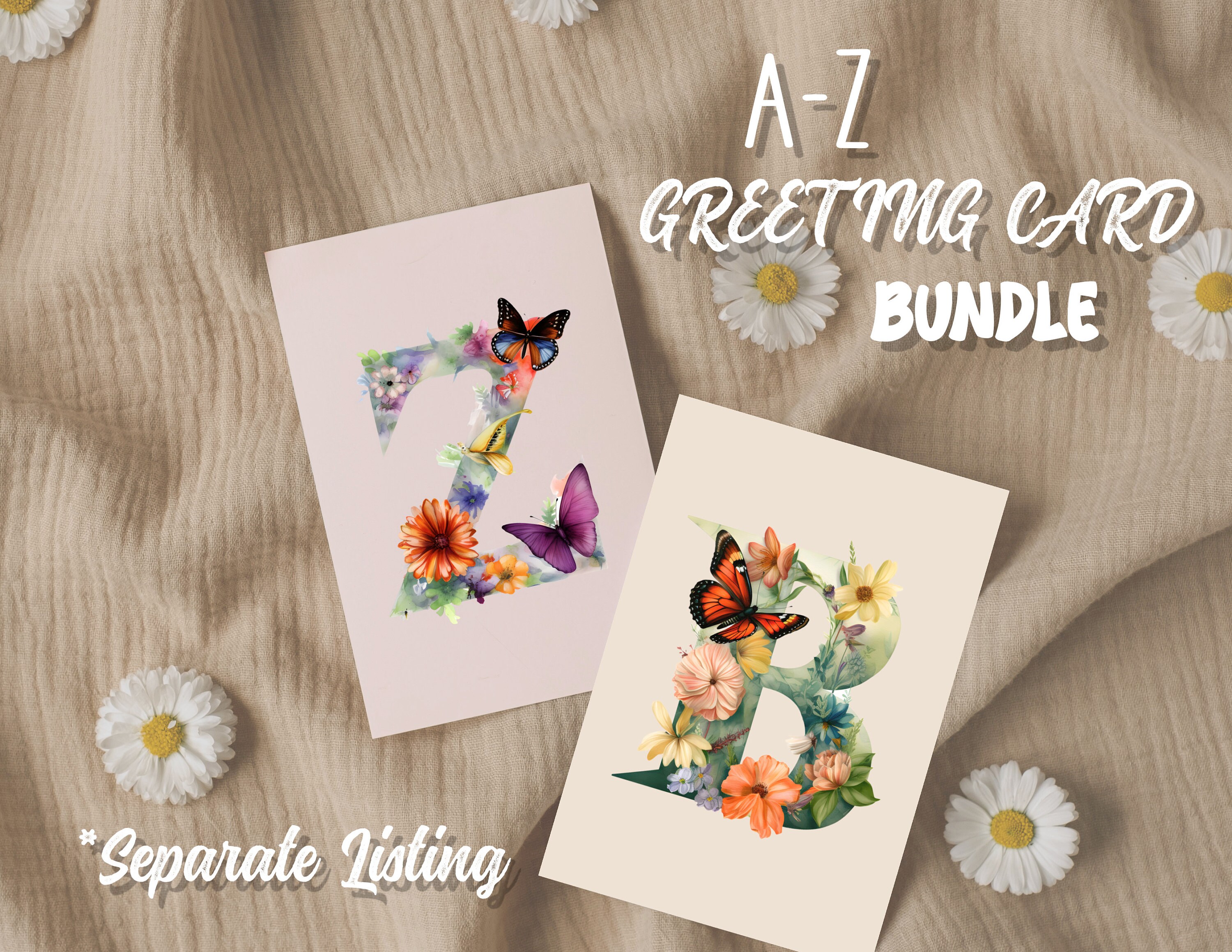 Floral Monogram Letter G Card summer Greeting Holiday - Etsy