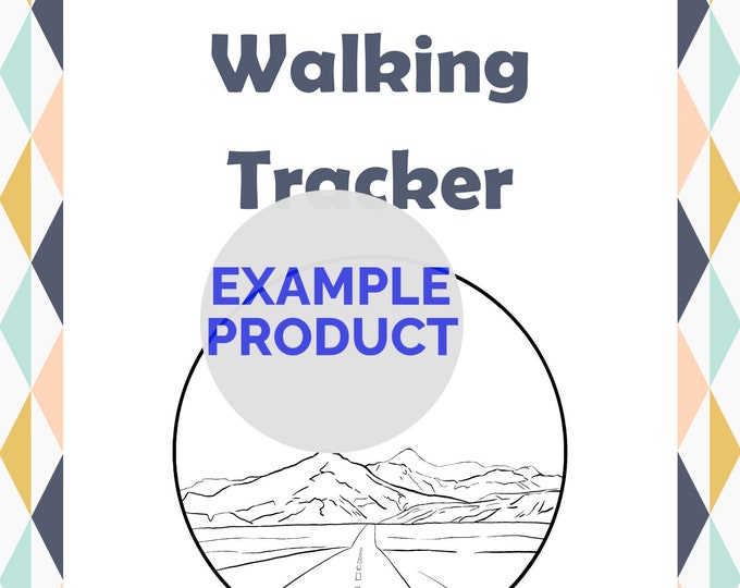 Daily Walking Tracking Log for Tracking Your Wellness and Fitness Goals ...