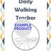 Daily Walking Tracking Log for Tracking Your Wellness and Fitness Goals ...