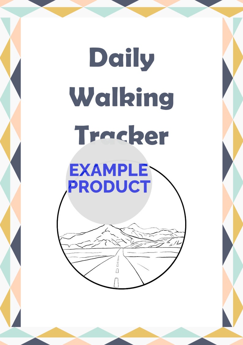 Daily Walking Tracking Log for Tracking Your Wellness and Fitness Goals ...