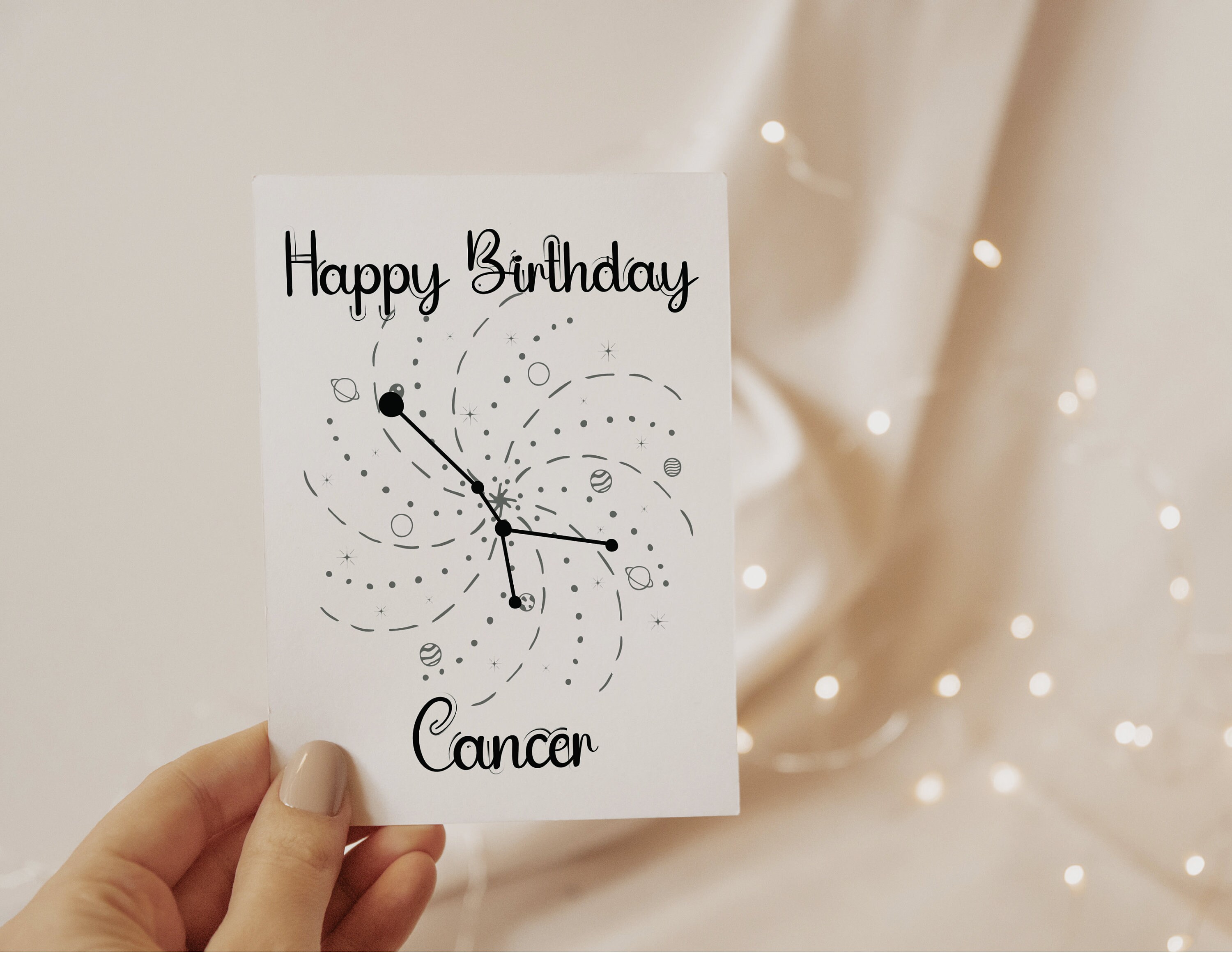 Zodiac Birthday Card BUNDLE Set Greeting Holiday Printables Editable ...