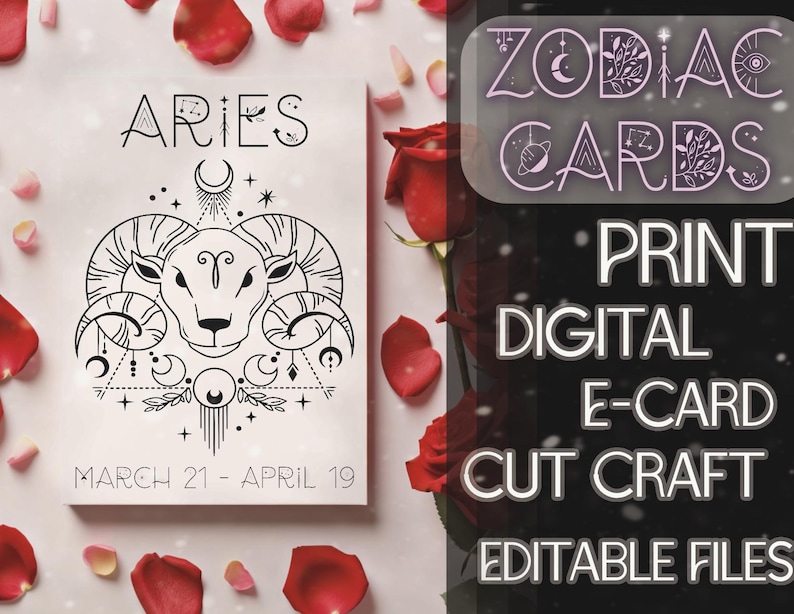 Zodiac Greeting Card Whole YEAR BUNDLE- 12 Month Birthday Card Set ...