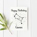 Zodiac Birthday Card BUNDLE Set Greeting Holiday Printables Editable ...