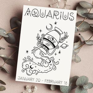 Zodiac Greeting Card Whole YEAR BUNDLE- 12 Month Birthday Card Set ...