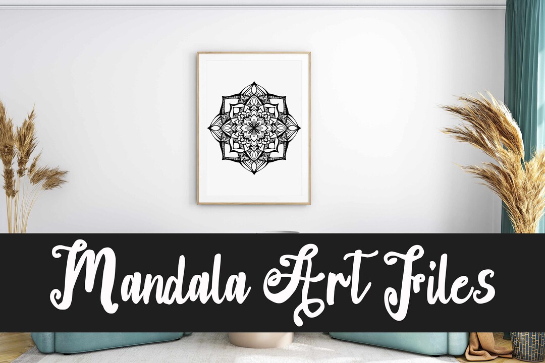Mandala Art Digital Files for Print, Decoration, Coloring, Engraving ...