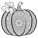 Mandala Pumpkins - Printable Coloring Pages for Adults - Fall and ...