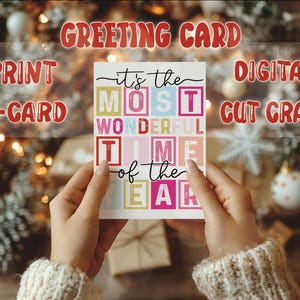 2025 New Year Card - New Year's Holiday Vintage Card Printable ...