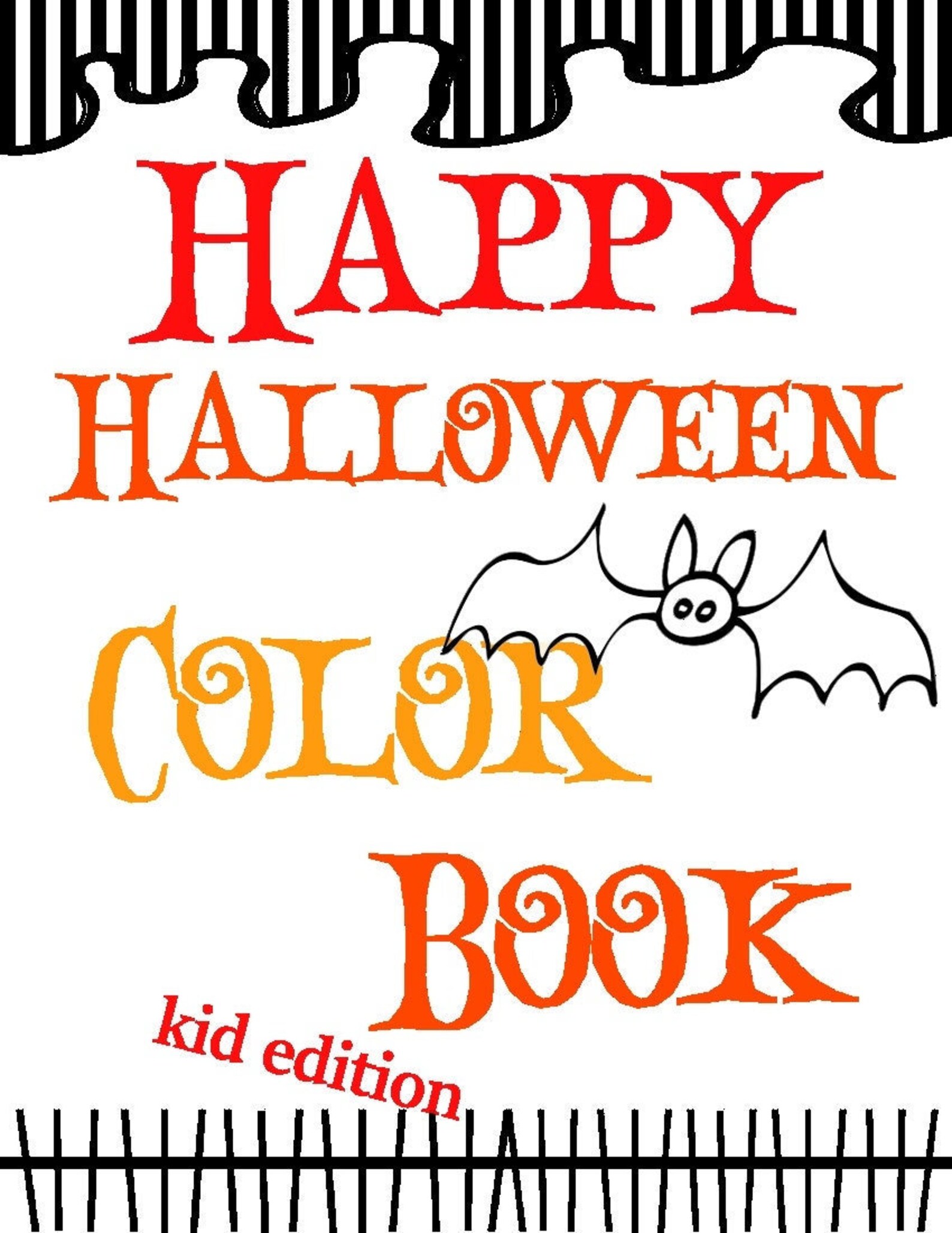 Halloween Kids Coloring Book Autumn Fall and Halloween - Etsy