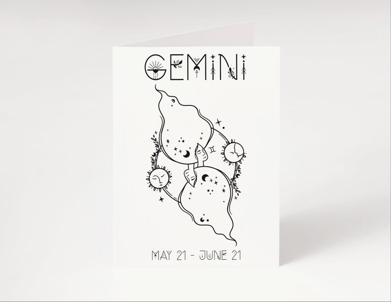 Zodiac Greeting Card Whole YEAR BUNDLE- 12 Month Birthday Card Set ...