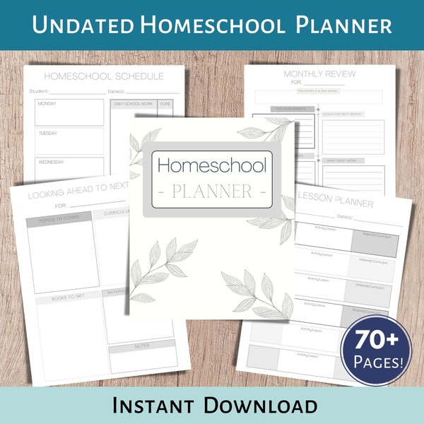 Homeschool Planner Printable - Etsy