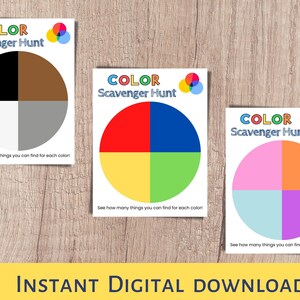 Printable Kids Scavenger Hunt Bundle, Outdoor Games, Nature Printables ...