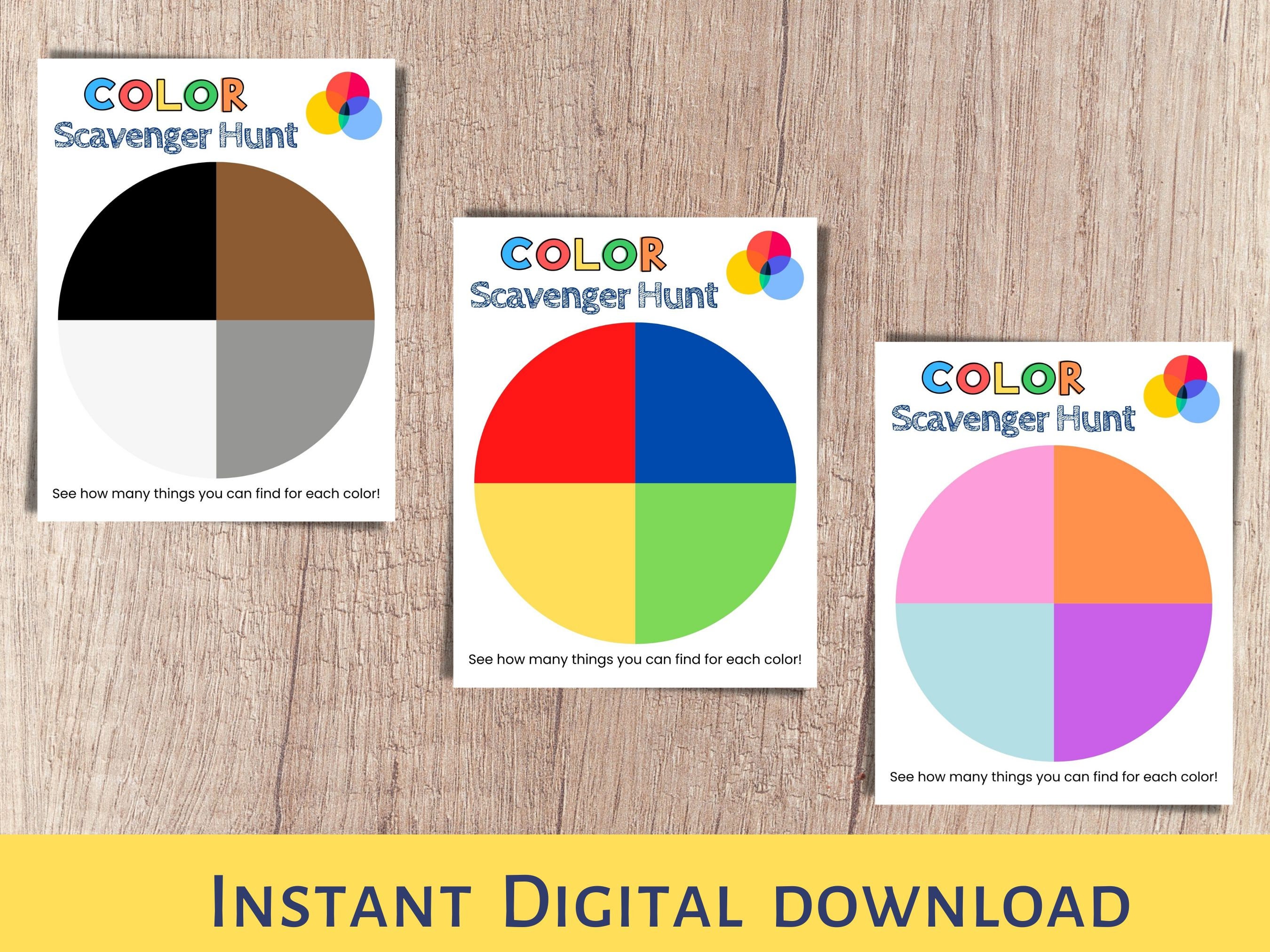 Printable Kids Scavenger Hunt Bundle, Outdoor Games, Nature Printables ...