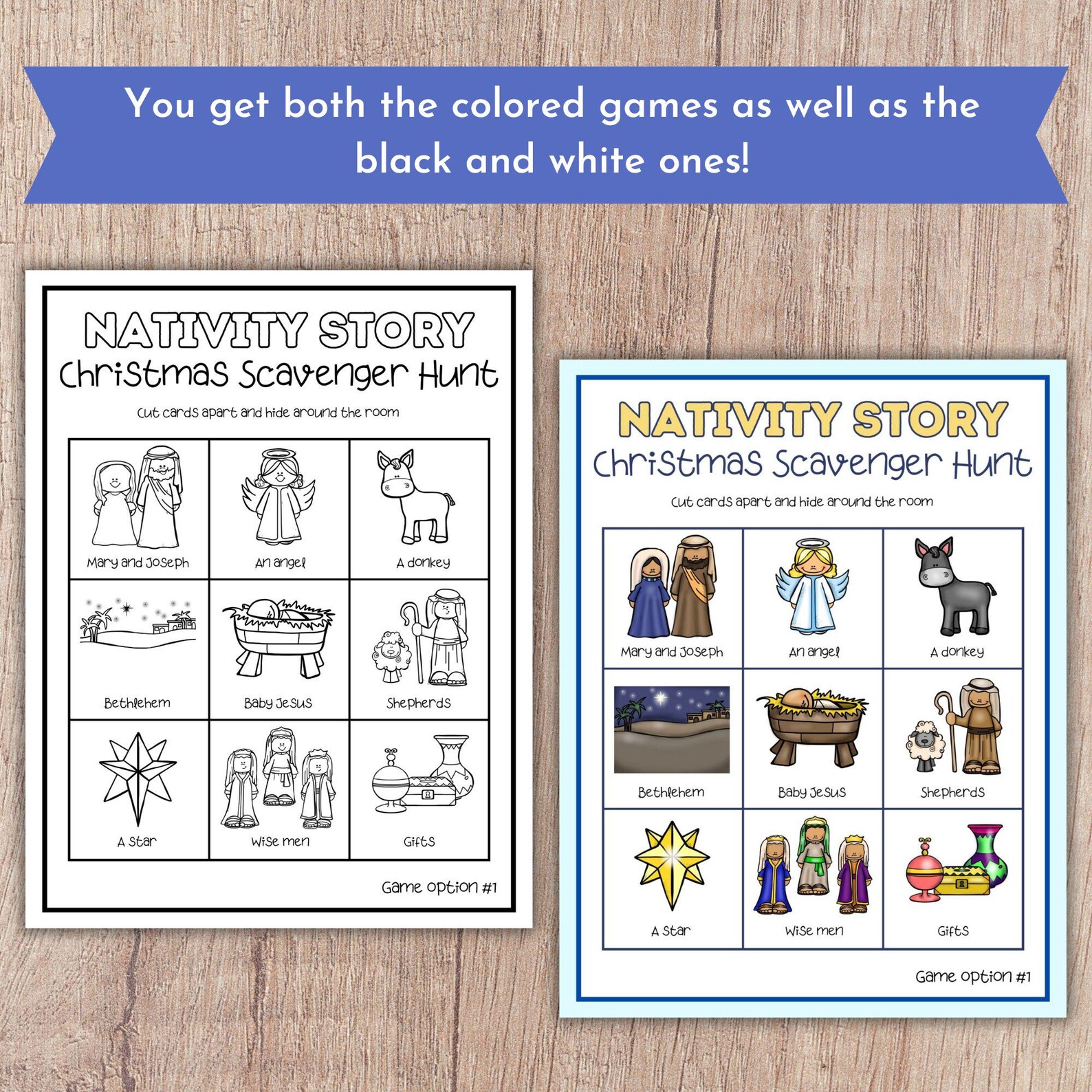 Nativity Scavenger Hunt, Christmas Scavenger Hunt, Hide and Seek Game ...