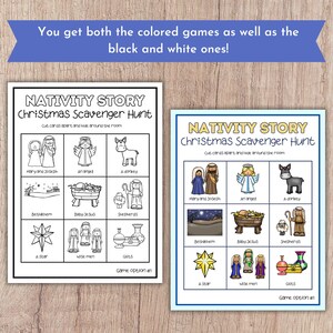 Nativity Scavenger Hunt, Christmas Scavenger Hunt, Hide and Seek Game ...