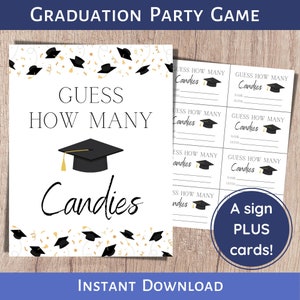 Guess How Many Graduation Game - Etsy