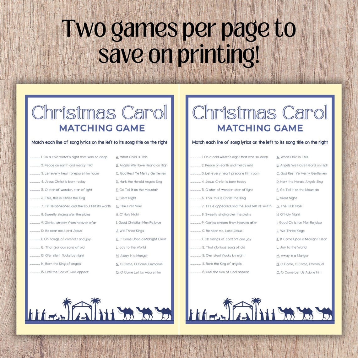 Christmas Song Trivia Game, Christmas Carol Games, Christmas Party ...