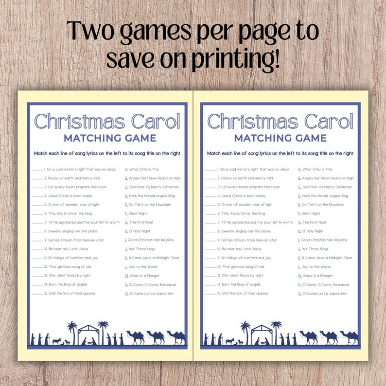 Christmas Song Trivia Game, Christmas Carol Games, Christmas Party ...