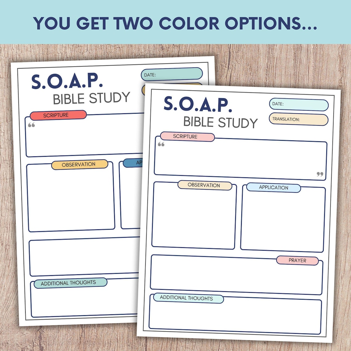 Bible SOAP Notes, Bible Study Journal, SOAP Method Bible Study, Soap ...