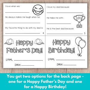 Fathers Day Mini Book, All About My Dad, Fathers Day Craft, Fathers Day ...