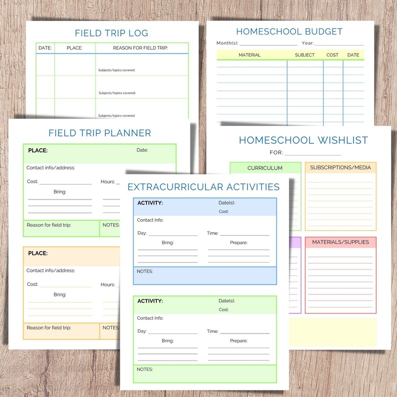 Homeschool Planner, Printable Homeschool Planner, Academic Planner ...