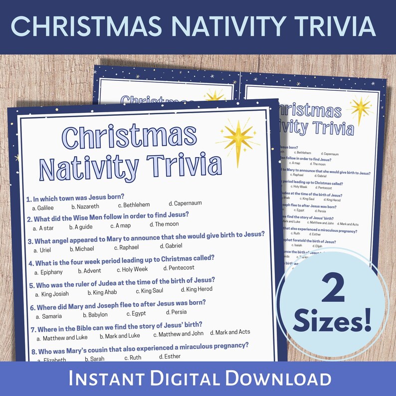 Christmas Trivia, Christian Christmas Trivia, Christmas Bible Trivia ...