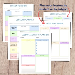 Homeschool Planner, Printable Homeschool Planner, Academic Planner ...