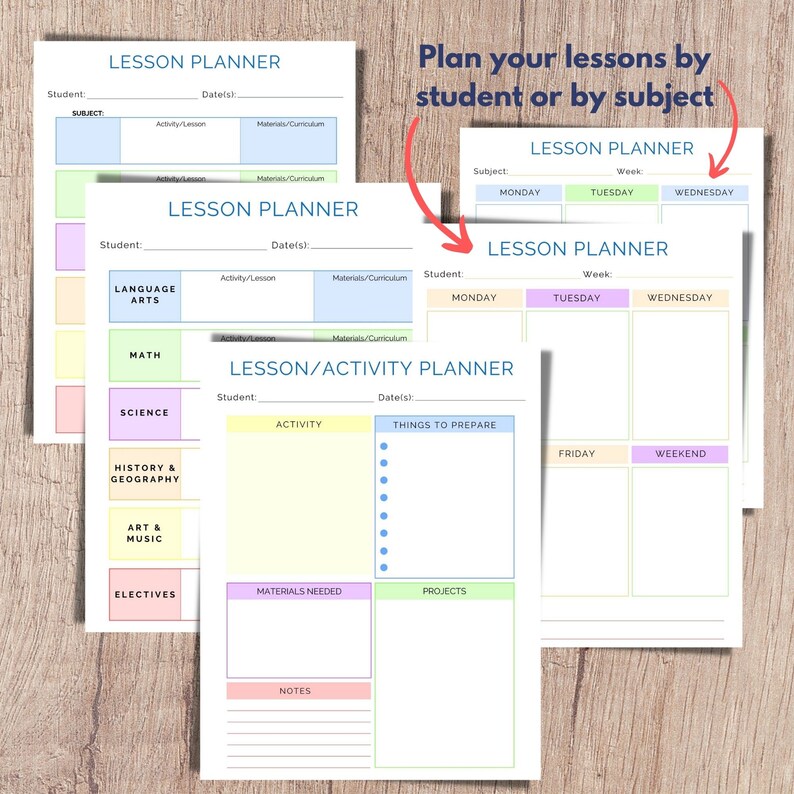 Homeschool Planner, Printable Homeschool Planner, Academic Planner ...