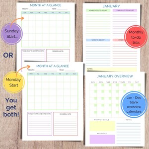 Homeschool Planner, Printable Homeschool Planner, Academic Planner ...