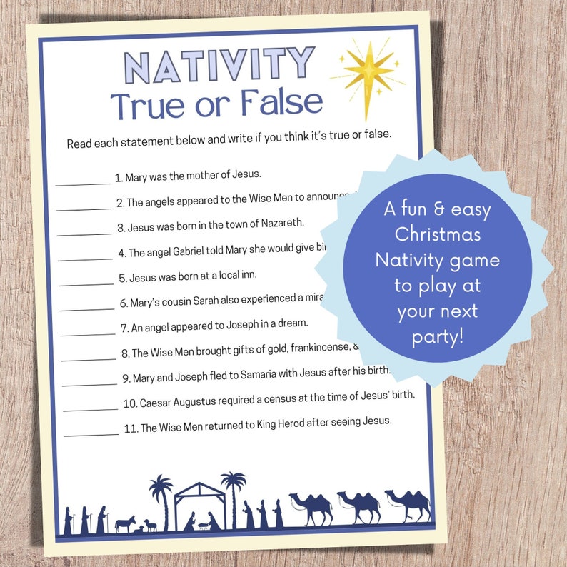 Christian Christmas Trivia, Christmas Bible Trivia, Christmas Trivia ...