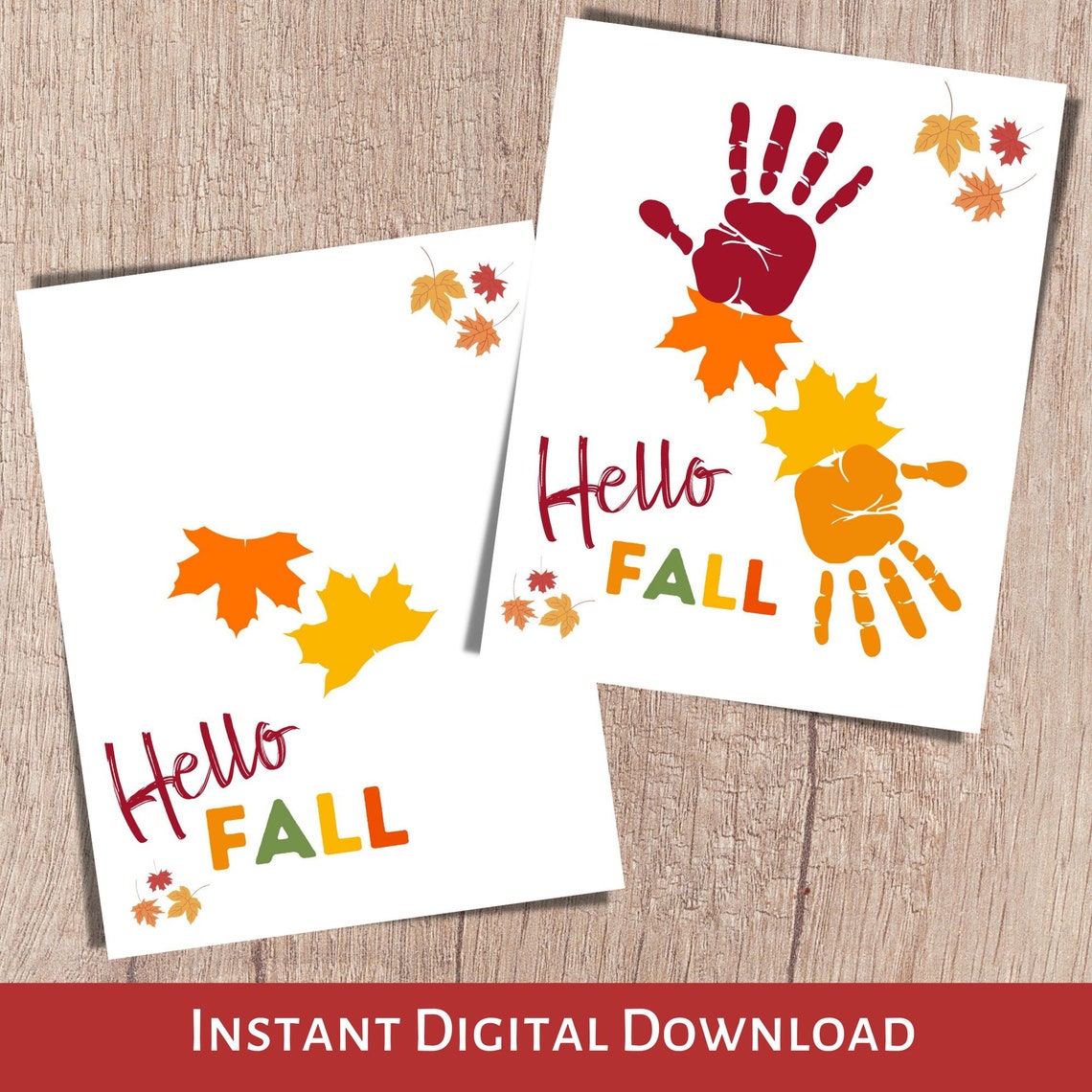 Handprint Art Kids Handprint Craft Keepsake Gift Fall Hand - Etsy