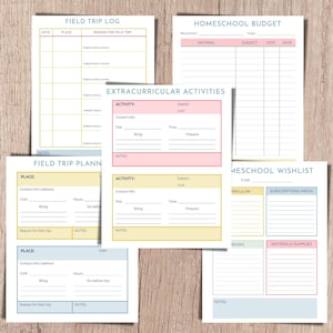 Homeschool Planner, Academic Planner, Printable Homeschool Planner ...