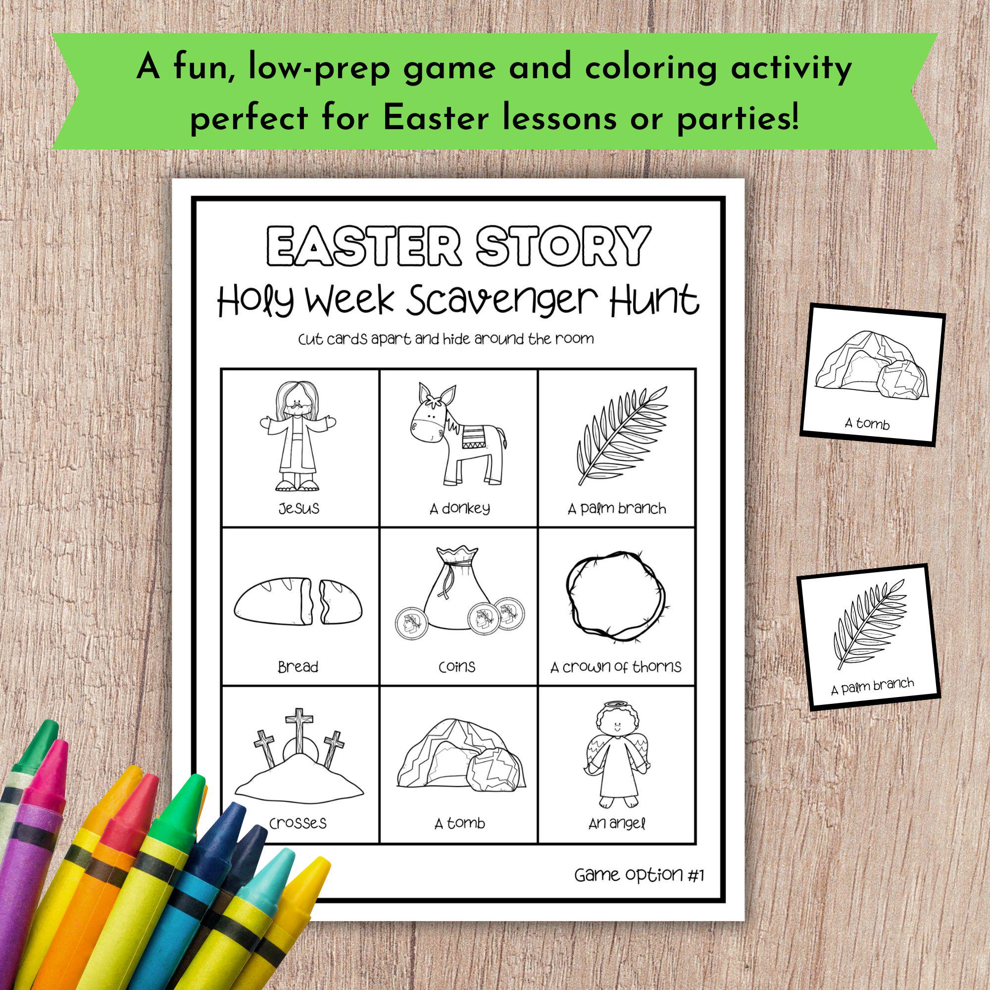 Easter Scavenger Hunt, Easter Story, Easter Treasure Hunt, Holy Week ...