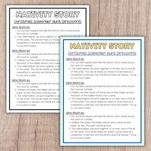 Nativity Scavenger Hunt, Christmas Scavenger Hunt, Hide and Seek Game ...