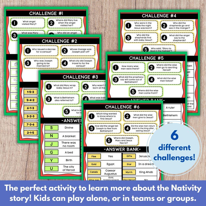 Nativity Escape Room, Christmas Trivia, Nativity Activity, Christmas ...