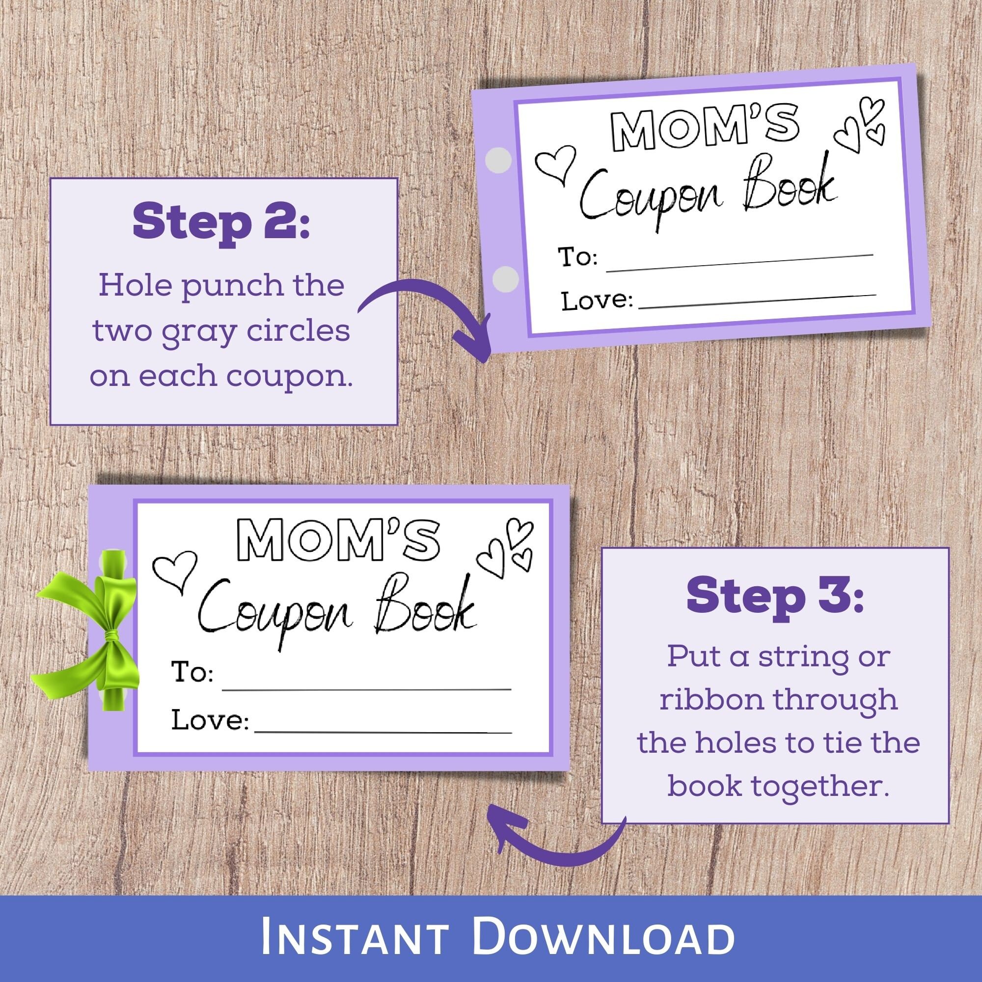 Mothers Day Coupons, Coupon Book, Mothers Day Coupons Printable, Coupon ...