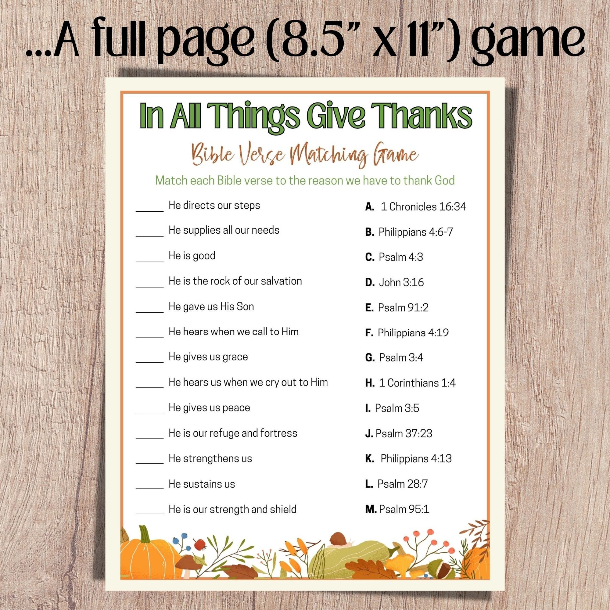 Thanksgiving Bible Games, Thanksgiving Trivia, Church Games, Fall ...