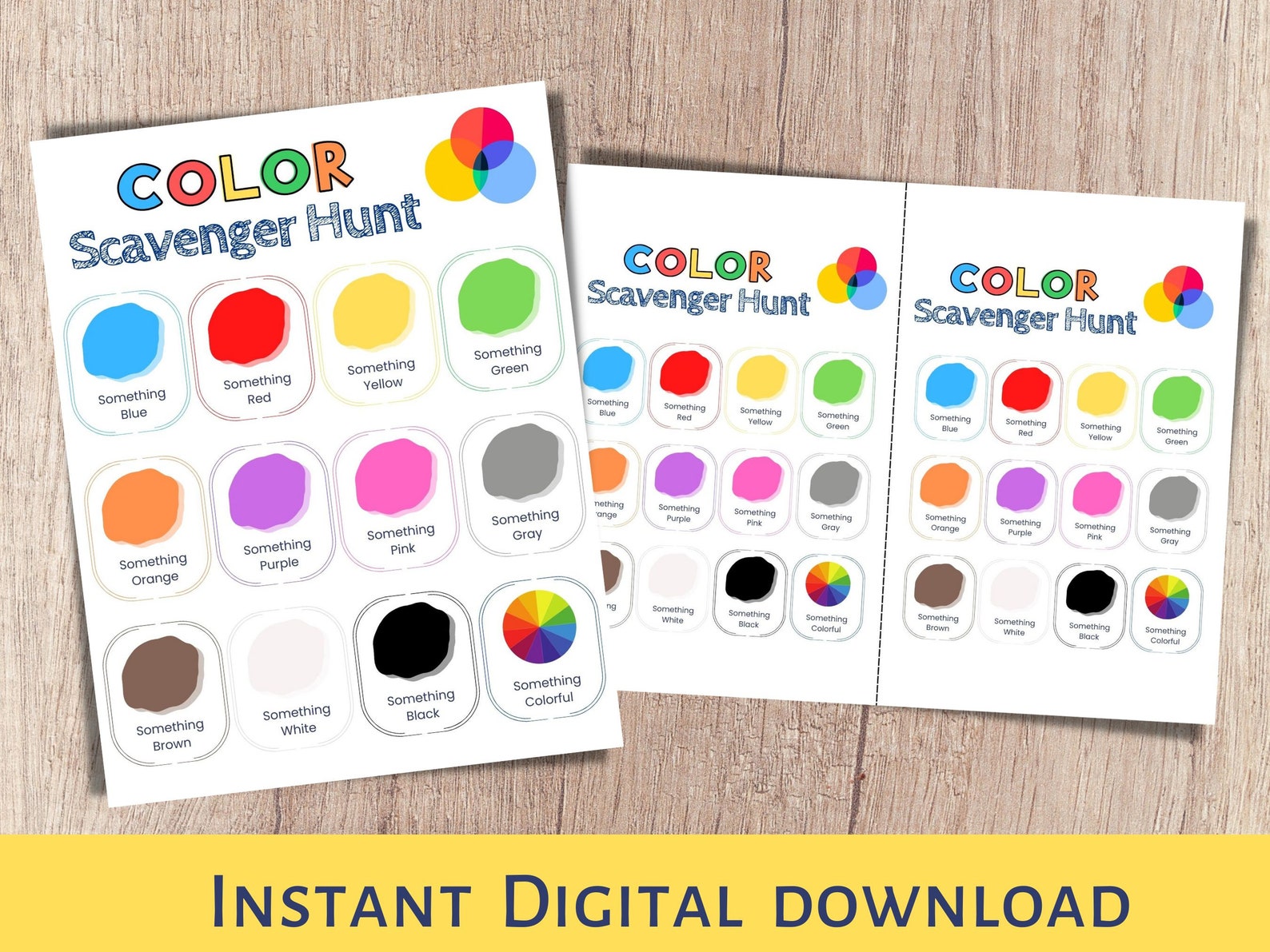 Printable Kids Scavenger Hunt Bundle, Outdoor Games, Nature Printables ...