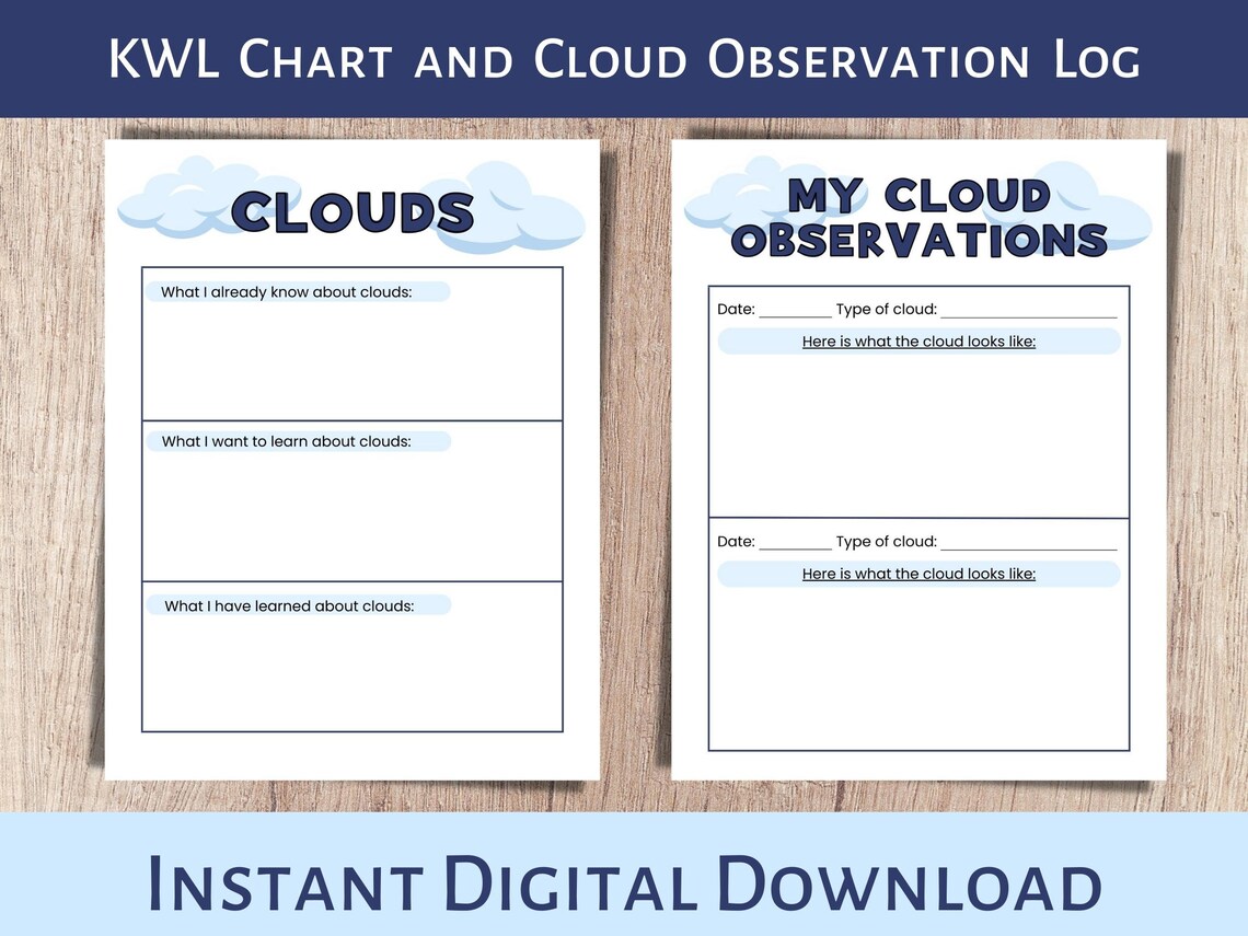 Cloud Identification Viewer Printable Cloud Viewer Weather - Etsy