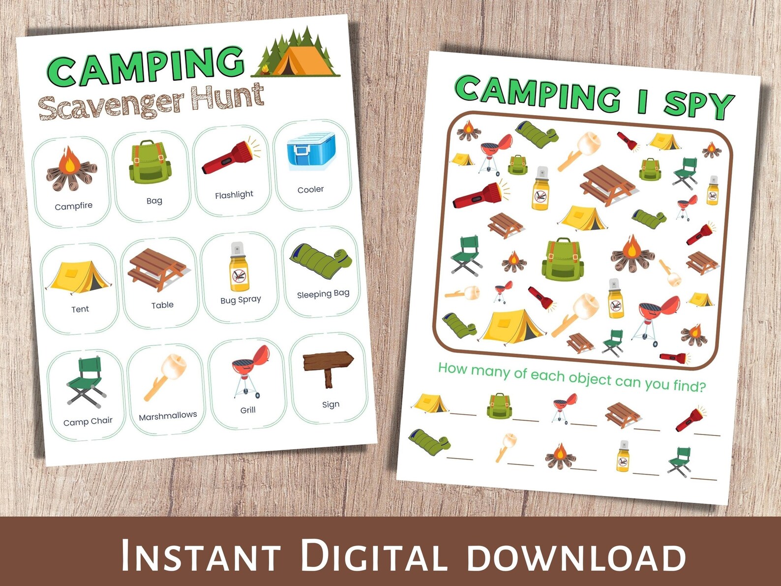 Printable Outdoor Activities for Kids Bundle Nature Games - Etsy